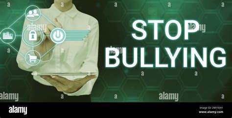 Sign Displaying Stop Bullying Business Concept Fight And Eliminate