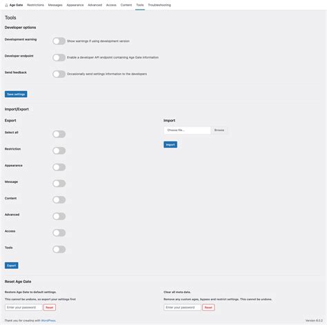 Plugin Age Gate