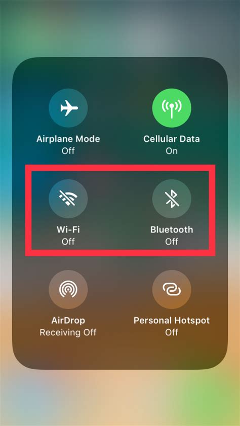 Wifi How Do I Actually Disable Wi Fi Or Bluetooth In IOS Control Center Ask Different