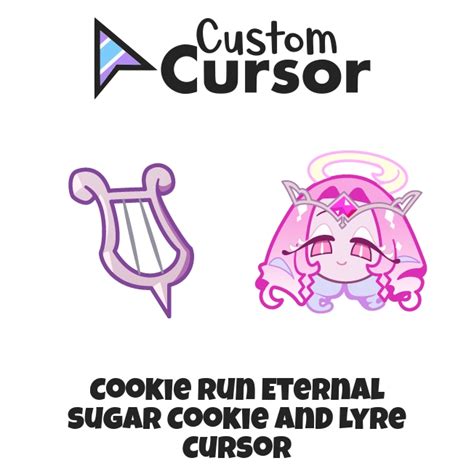 Cookie Run Eternal Sugar Cookie And Lyre Cursor Custom Cursor