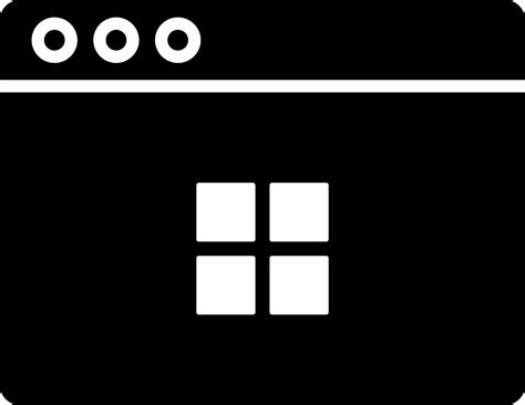 Windows Start Button Or Home Page Icon Vector Art At Vecteezy