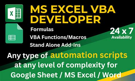 Do Microsoft Excel Macros Functions Formula Addins For Automation