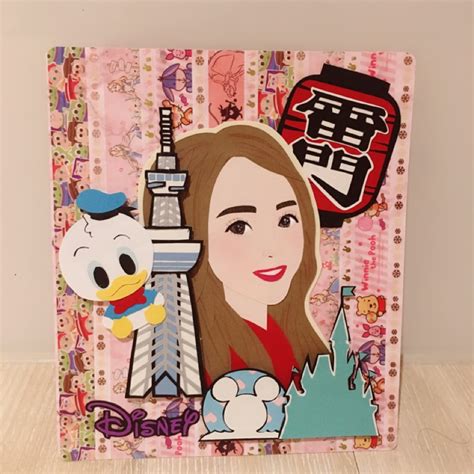 蔻菲手作人物紙雕卡片 旅行回憶紀錄 晴空塔 雷門 迪士尼 蝦皮購物