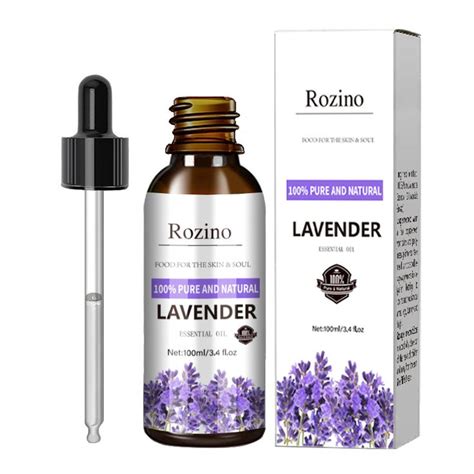1pc 100ml Lavender Plant Essential Oil With Glass Dropper For