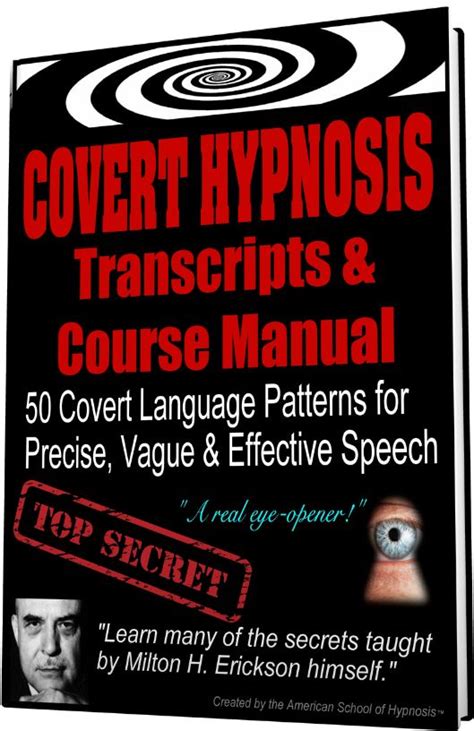 Ericksonian Hypnosis Certification Course American School Of Hypnosis