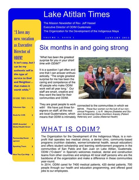The Lake Atitlan Times The Newsletter Of Rev Jeff Hassel In Mission