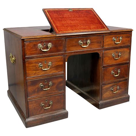 A Good George Iii Mahogany Double Pedestal Desk At 1stdibs