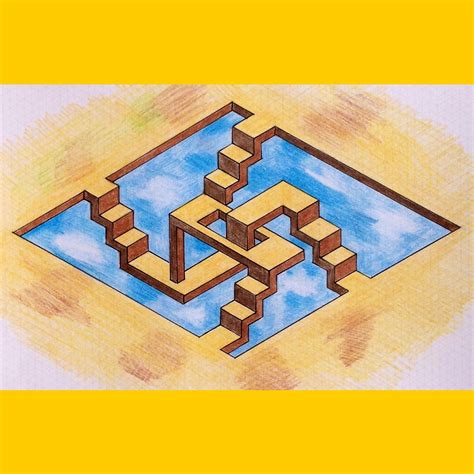 Mc Escher Impossible Shapes Triangle Camlery