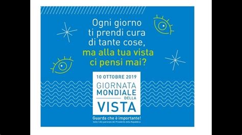 Giornata Mondiale Della Vista Youtube