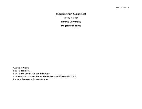 New Chart Summary Theories Of Counseling COUC CEFS 510 Theories
