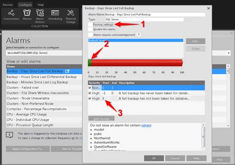Customizing Spotlight On Sql Server Alarms Performance Monitoring