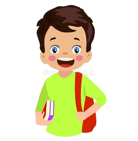 Vector Illustration Of Students In Different Postures Stock Vector