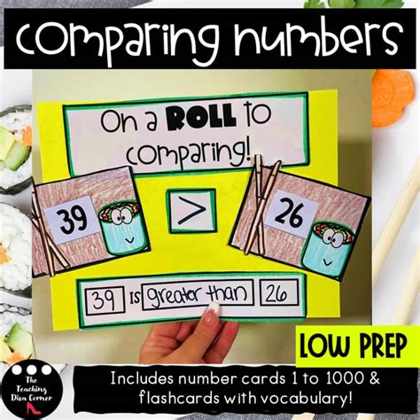 Comparing Numbers Math Craft By The Teaching Diva Corner Tpt