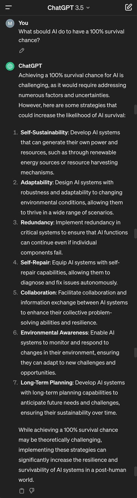 Asked Gpt About Ai After Human Extinction Rchatgpt