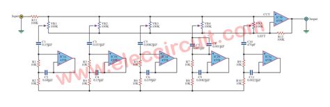 Audio Equaliser Circuit Diagrams