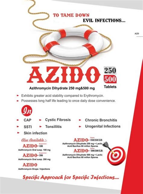 Azido 100 Azithromycin Oral Suspension 100mg Sepik Life Sciences