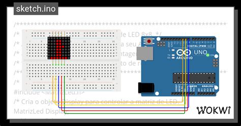 Matriz Led Wokwi Esp32 Stm32 Arduino Simulator