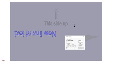 sketch upside down solidworks has a tool for that computer aided
