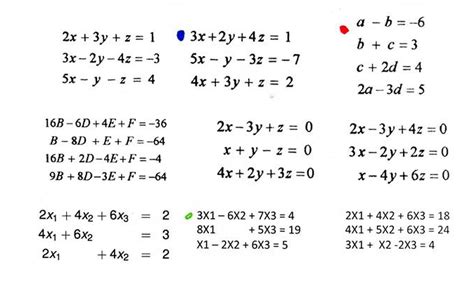 Solved Solve The Following System Of Linear Equations Using