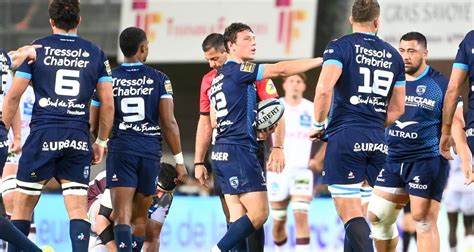 Montpellier Pau les équipes alignées