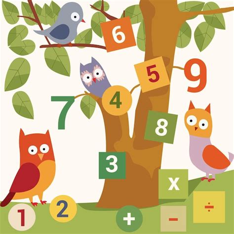Owl Math Clip Art