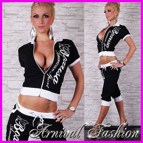 NEW Sexy 2 PIECE TRACKSUIT SETS FOR Women ACTIVE WEAR JOGGING GYM WORKOUT YOGA EBay