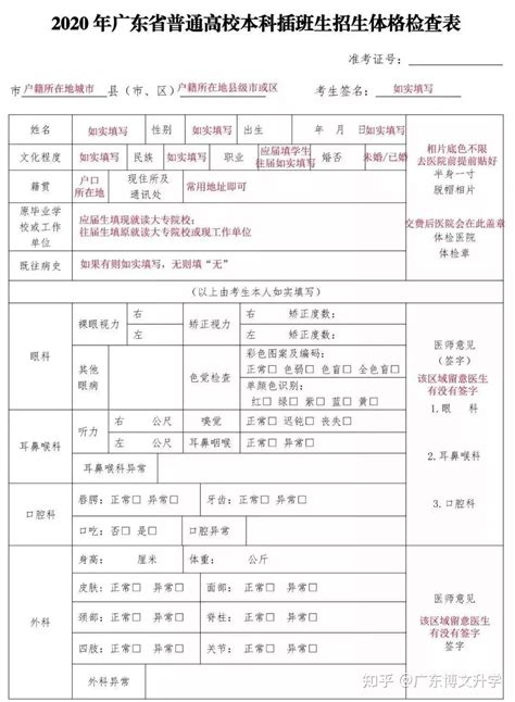 广东专插本体检看什么？ 知乎