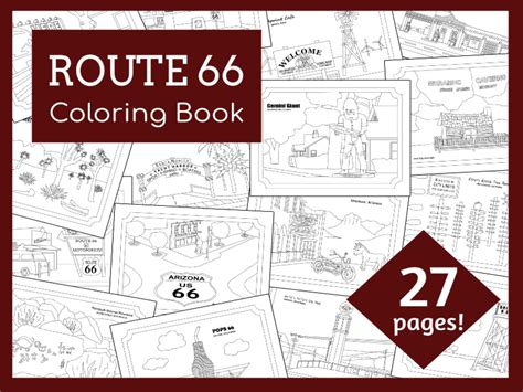 Route 66 Coloring Pages 2025