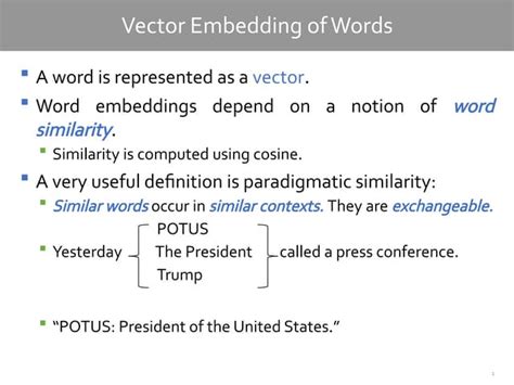 Word Vector Embeddings In Natural Languag Processing Ppt