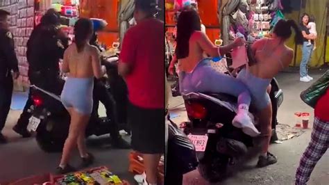 Mujeres “perrean” A Policías Que Iban A Detenerlas En Tepito Video Infobae