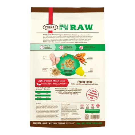 Canine Kibble In The Raw Chicken For Small Breeds Primal Pet Foods