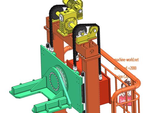 Industrial 3d Model Truck Chassis Welding Equipment Machine World