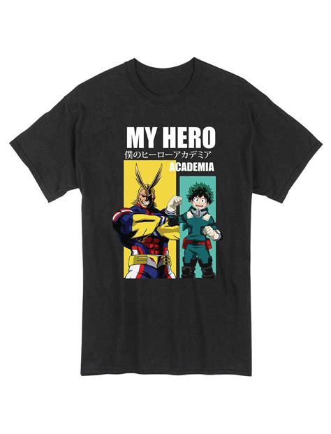 My Hero Academia All Might And Deku All For One T Shirt Black Boxlunch