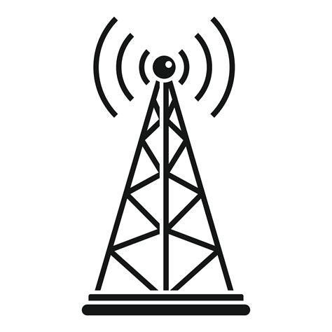 Gsm Tower Icon Simple Style 14473805 Vector Art At Vecteezy