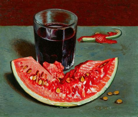 Gé Röling Gemälde zum Verkauf Stilleben mit Wassermelone