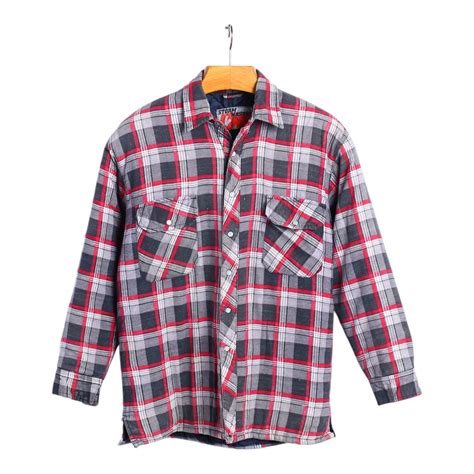 80s Lined Flannel Shirt Large Vintage Sponsor