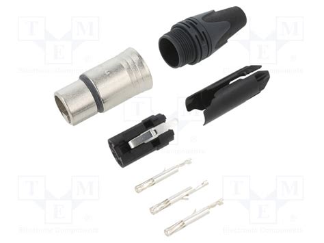 Nc3fxx Ha Neutrik Connector Xlr Plug Female Xx Ha 1a Pin 3