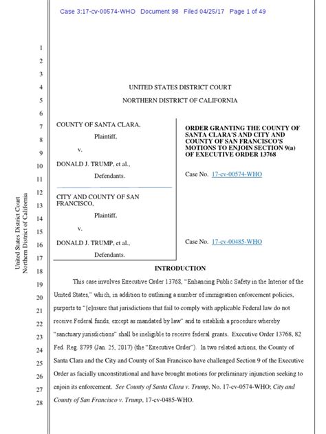 Federal Judge Strikes Down Sanctuary Cities Order Standing Law