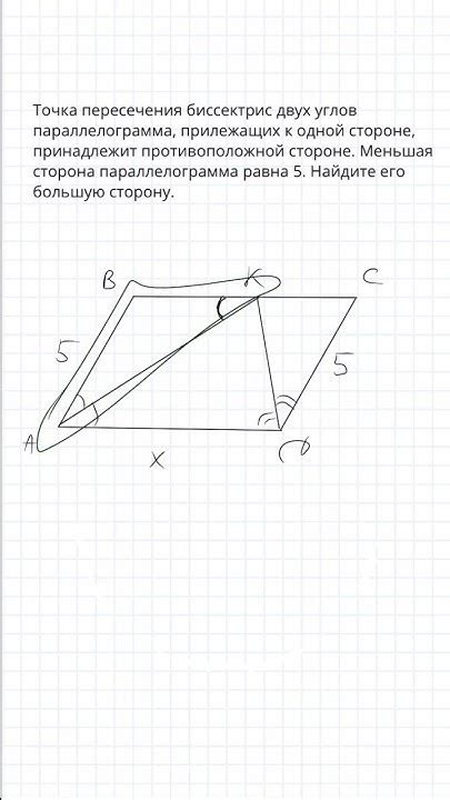 Биссектрисы в параллелограмме Планиметрия Геометрия Математика ЕГЭ профиль Youtube