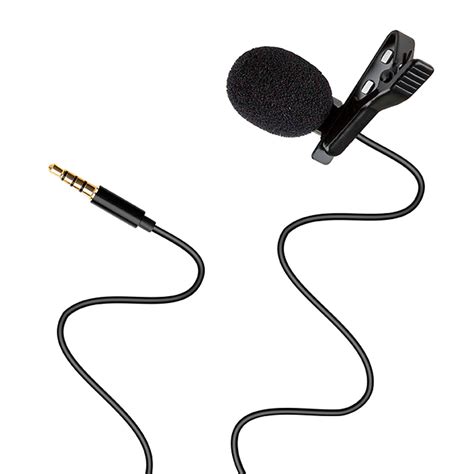 Professional Mini Clip Lapel Microphone 35mm Trrs Jack For Smartphone