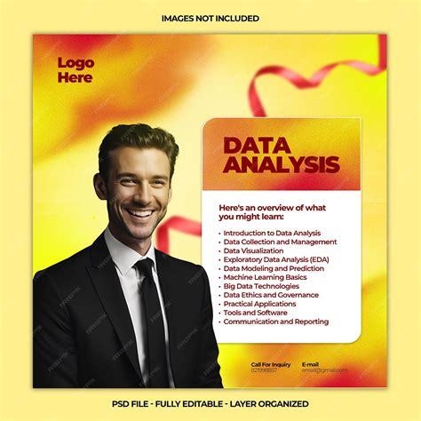 Data Analysis Poster Premium Ai Generated Psd