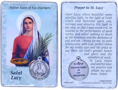 Prayer To St Lucy For Eye Problems At Ronnie Herring Blog