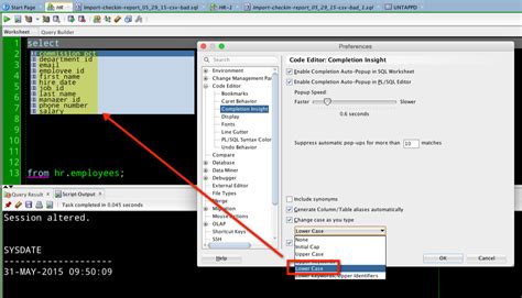 Lower Initcap Upper Code In Oracle Sql Developer