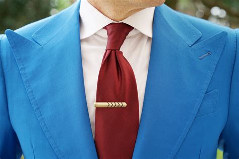 Bufalino Antique Brass Tie Bar Chevron Arrow Bronze Tie Clip Otaa