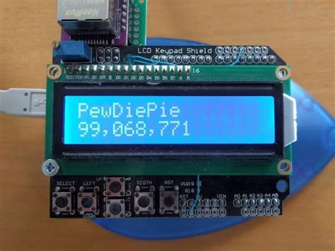 Youtube Subscriber Counter On Arduino Uno Polyvalens