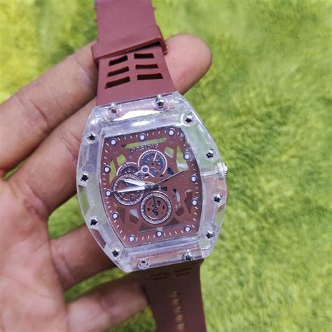 Pack Of 2 Positive Sports Wear Rectangle Shaped Clock Dial Analog Wr Darvazapk Pack Of 2 Positive Sports Wear Rectangle Shaped Clock Dial Analog Wr Darvazapk