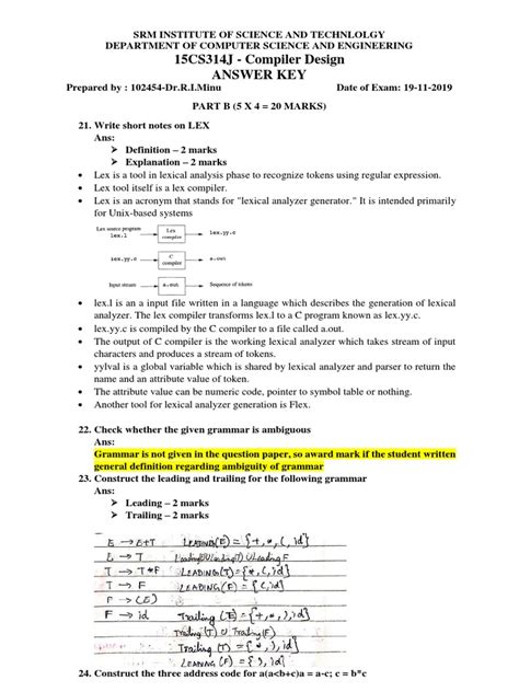 Pcd Answer Key Nov 2019 Pdf Parameter Computer Programming Subroutine