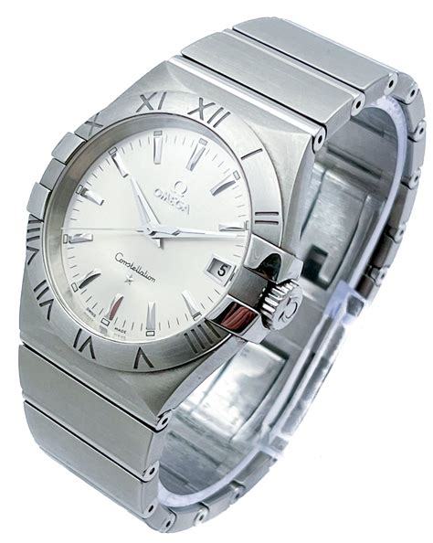 Omega Constellation Steel Quartz 35mm Mens Wristwatch Ref 1231035