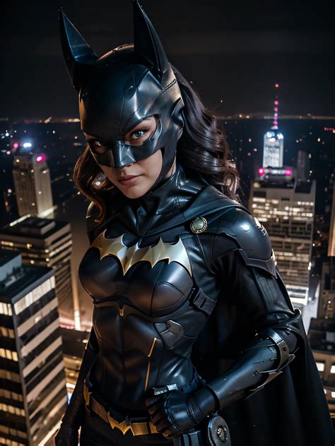Batman Cosplaying In The City At Night Seaart Ai