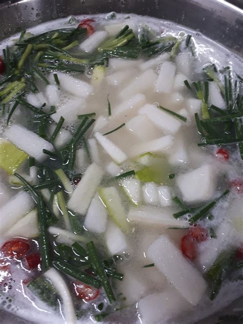 사과동치미만들기